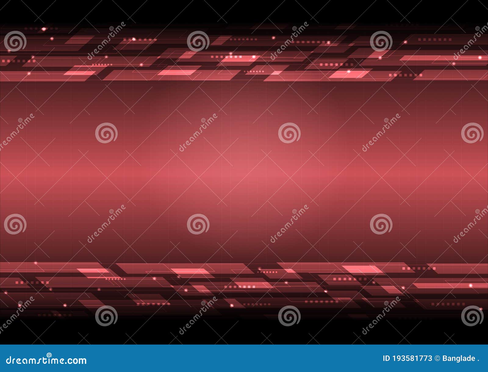Red Rectangle Futuristic Abstract Background Concept. Technology ...