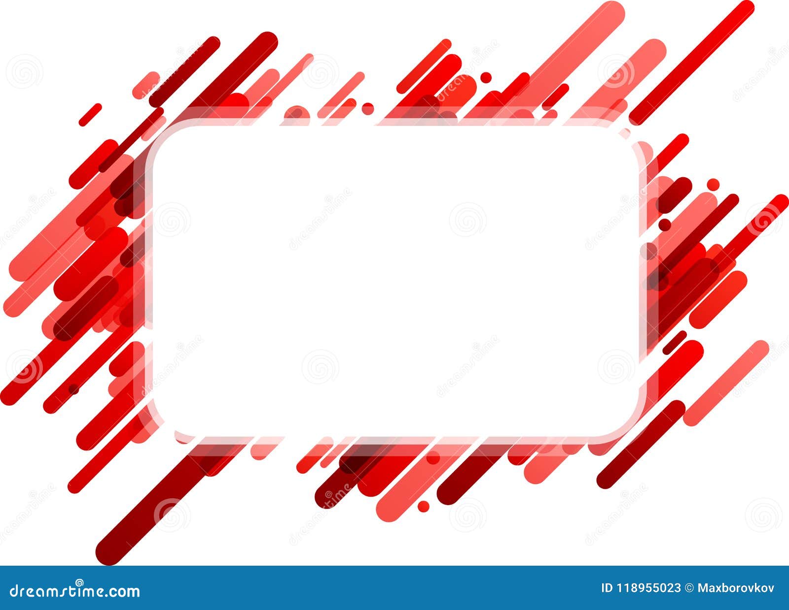 Red Rectangular Background on White. Stock Vector - Illustration of ...