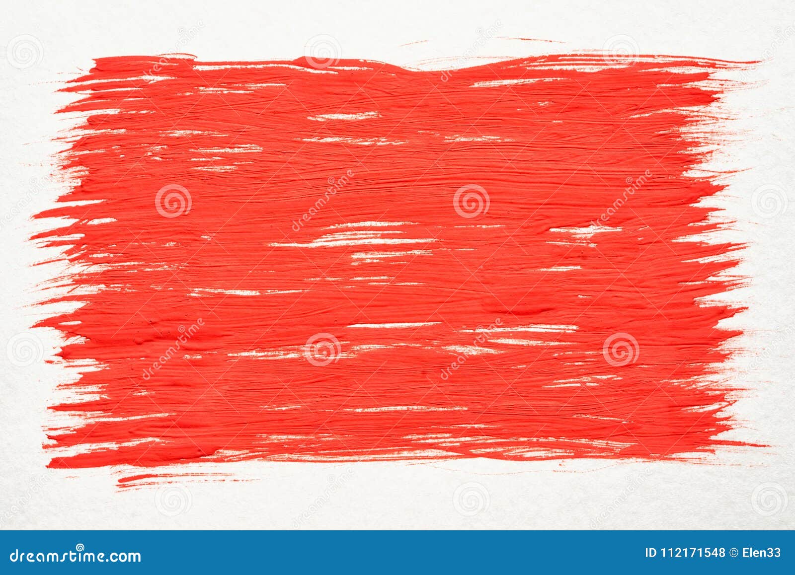 Red Rectangular Brush Stroke Stock Photo - Image of grungy, drawing ...