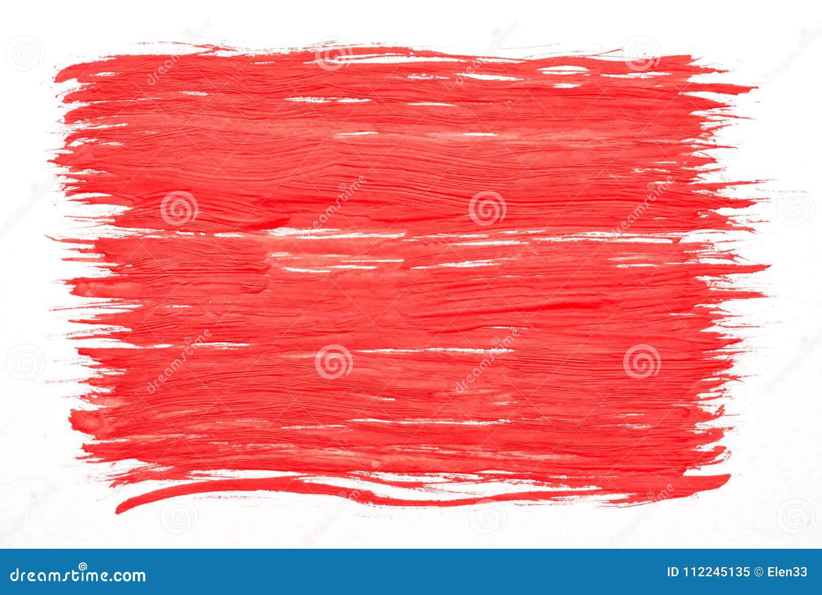 Red Rectangular Brush Stroke Stock Illustration - Illustration of ...