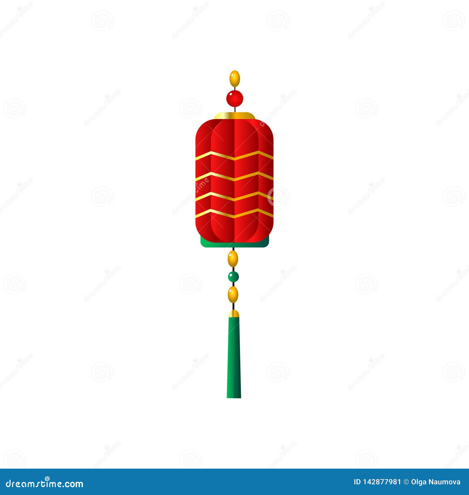 Red Rectangular Chinese Paper Sky Lantern with Geometric Pattern Stock ...