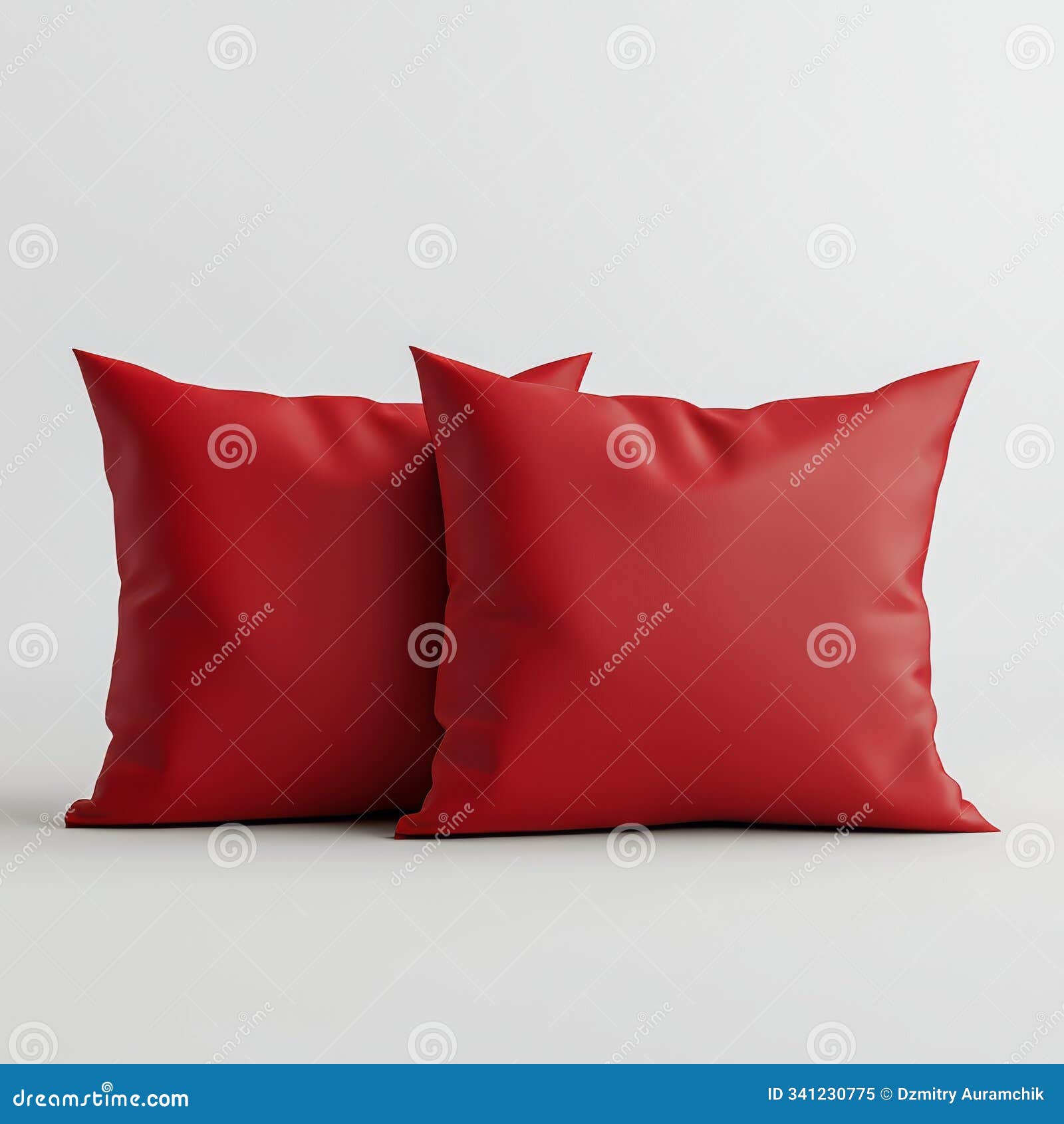 Red Rectangular Pillow for Sleeping and Resting Isolated on Transparent ...