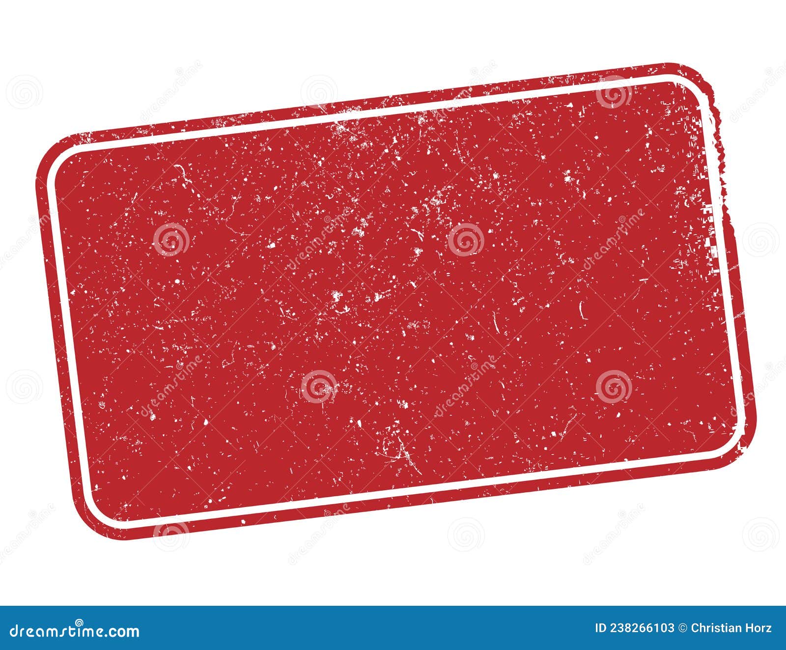 Blank Red Rectangular Scratched Rubber Stamp Stock Vector ...