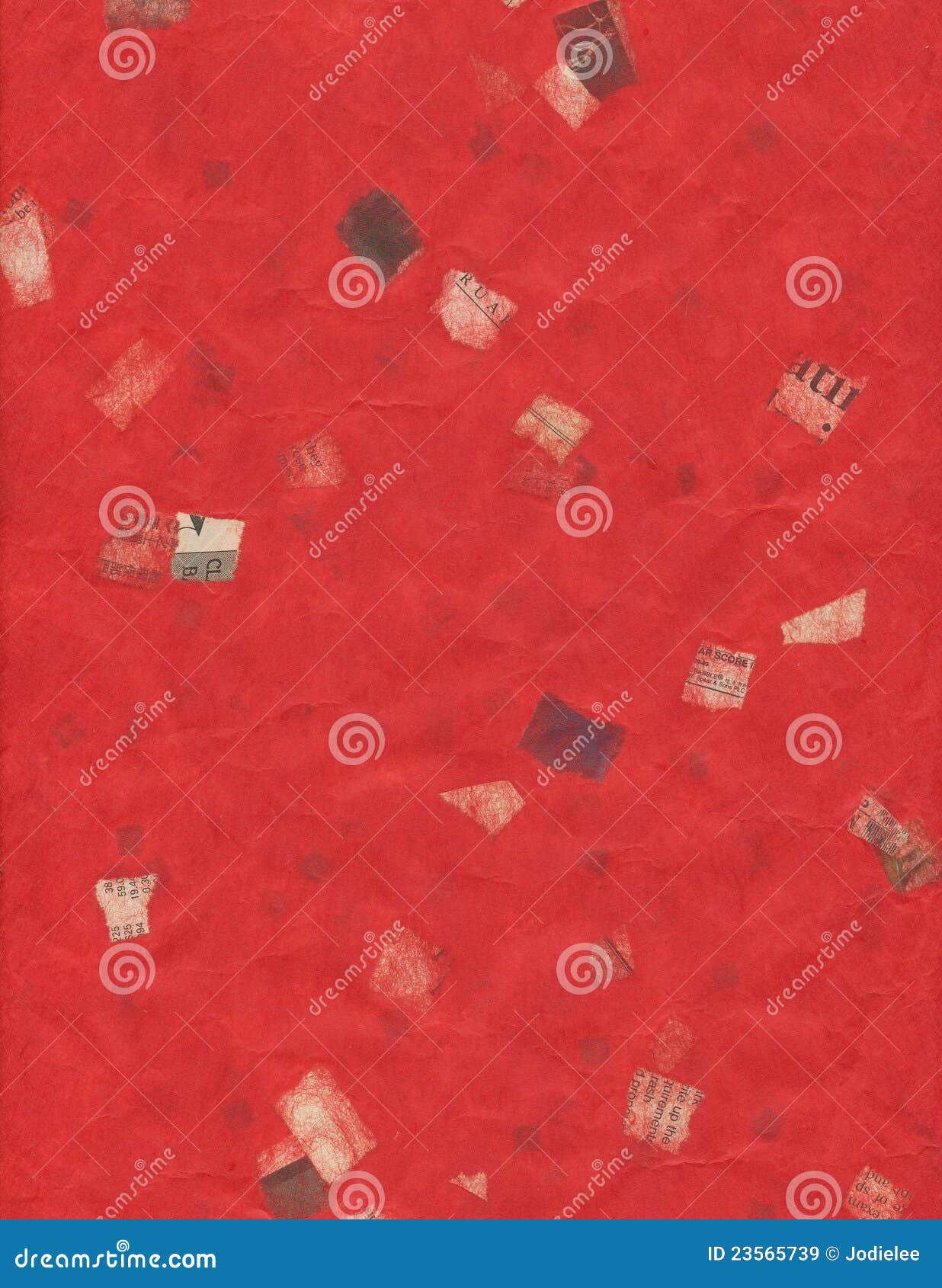 Red Recycled Paper Background Newspaper Confetti Stock Image - Image of ...