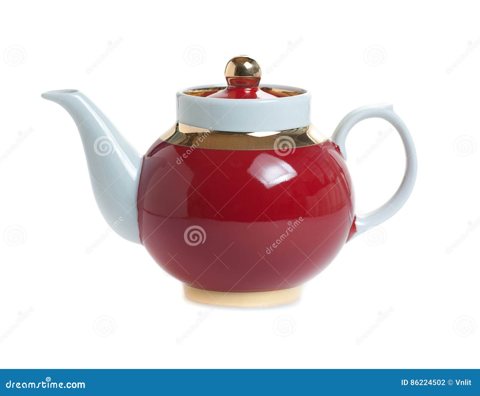 Red red teapot stock photo. Image of color, drink, gold - 86224502