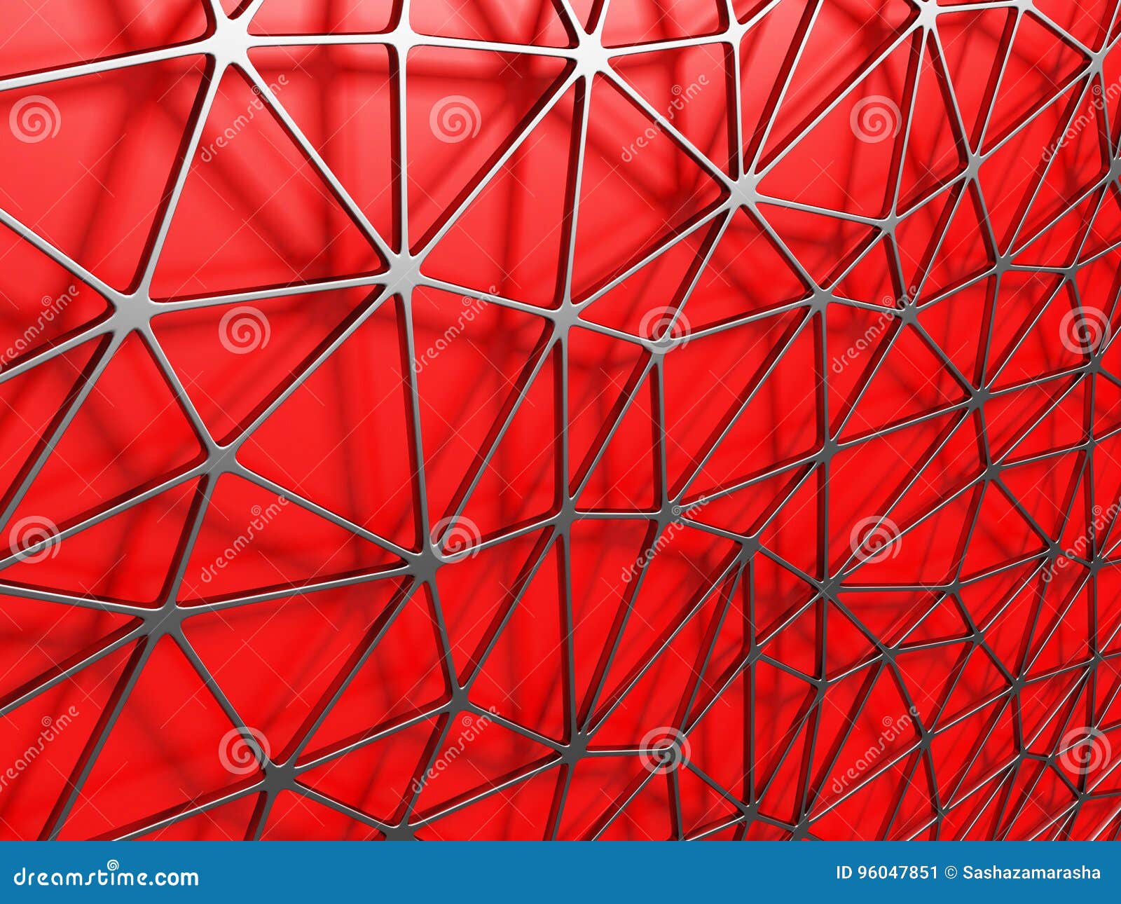 Red Red Triangle Polygons Pattern Background Stock Illustration ...