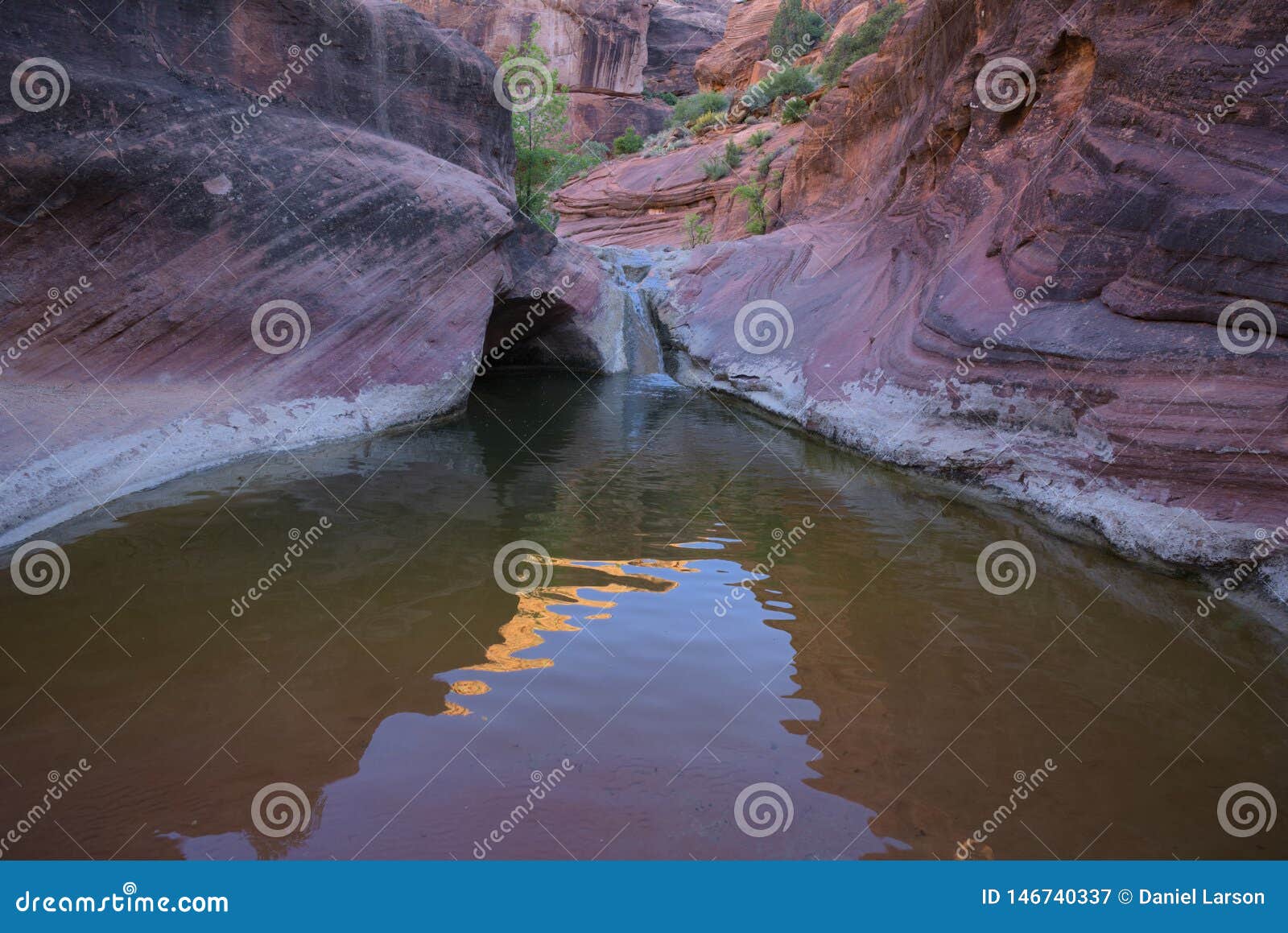 Red Reef Pools in Utah stock image. Image of spring - 146740337