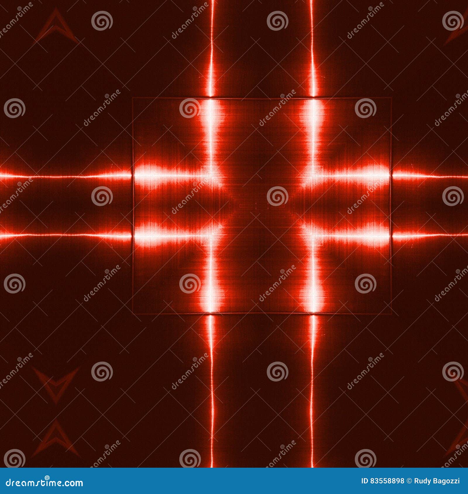 Red Reflecting Metallic Surface. Technological Texture and Background ...