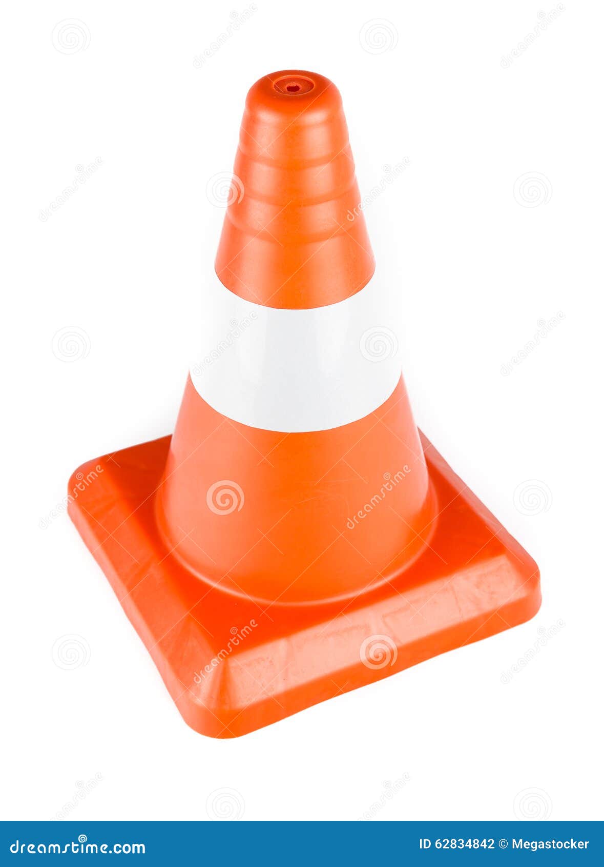 Red Reflective Traffic Cone Stock Photo - Image of stop, road: 62834842