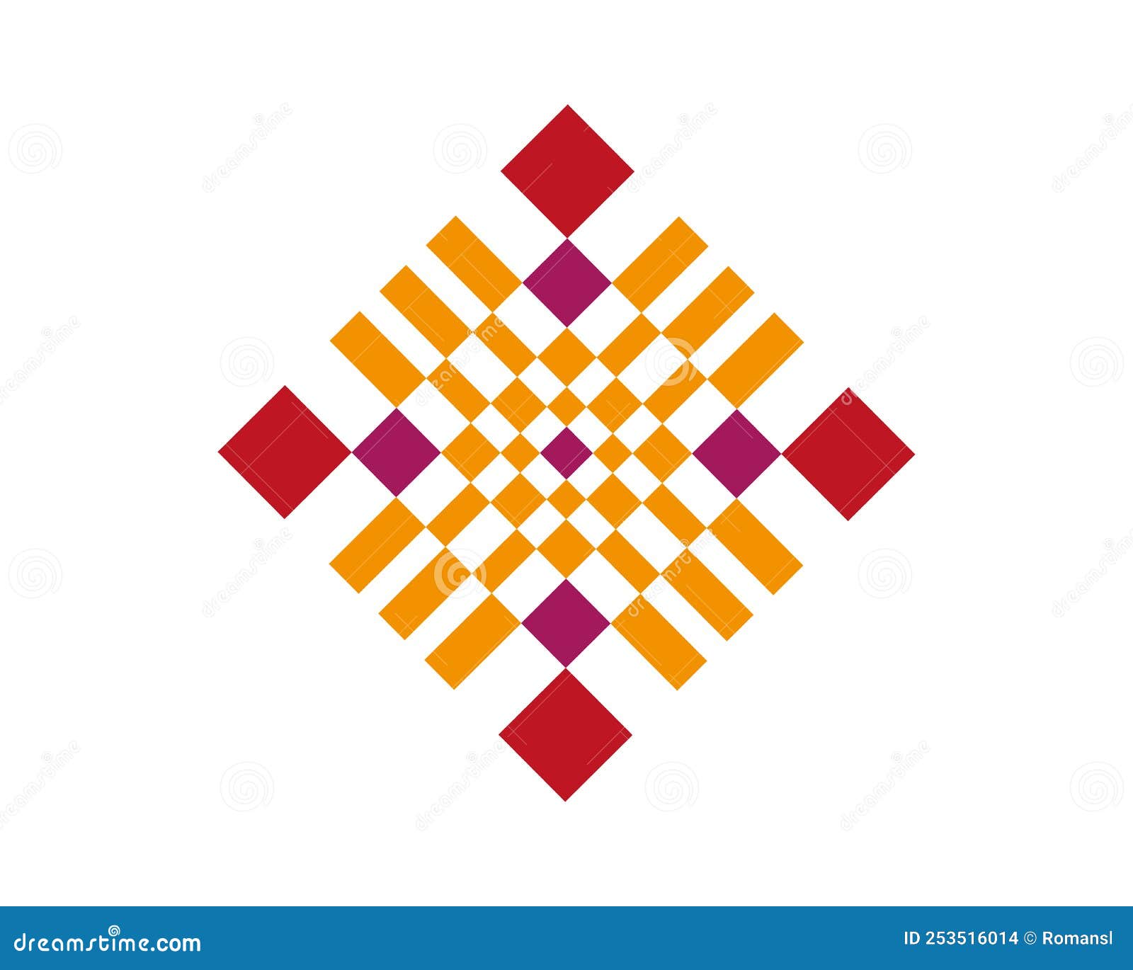 Red Reflective Warning Triangle Emergency Sign. Vector Illustration ...