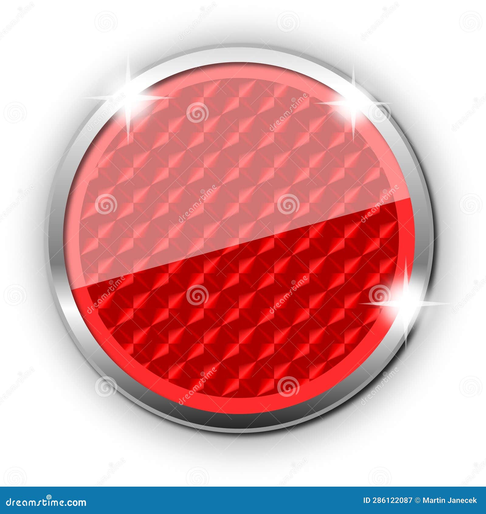 Red Reflector, Illustration White Background Stock Illustration ...