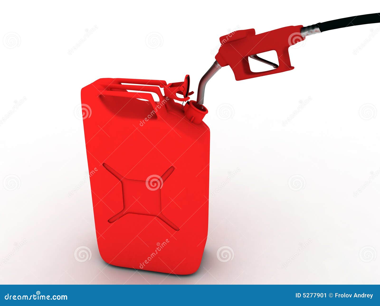 Red refueling hose stock illustration. Illustration of rubber - 5277901