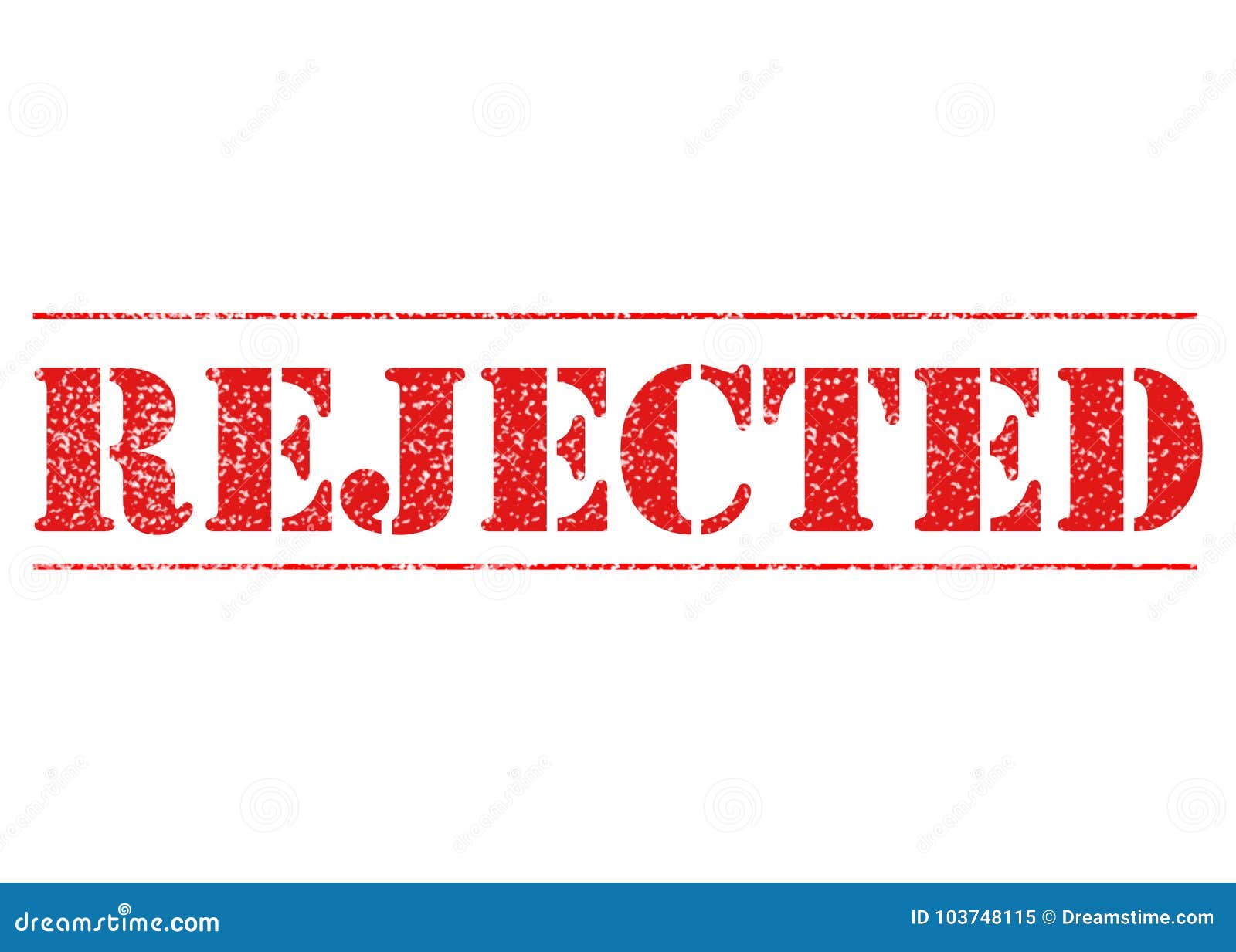 RED REJECTED STENCIL stock image. Illustration of frame - 103748115