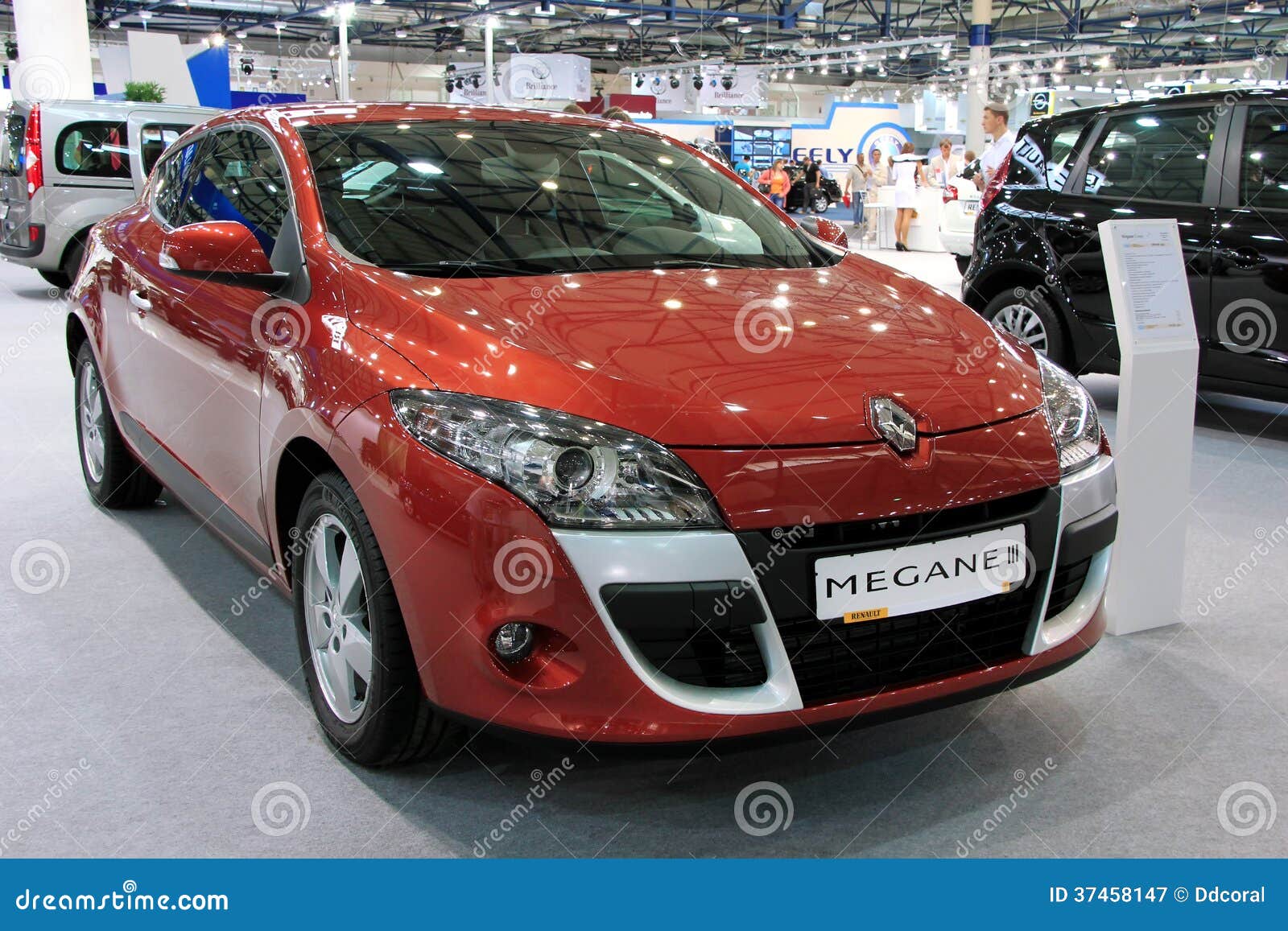 Red Renault Megane 3 editorial photography. Image of modern - 37458147
