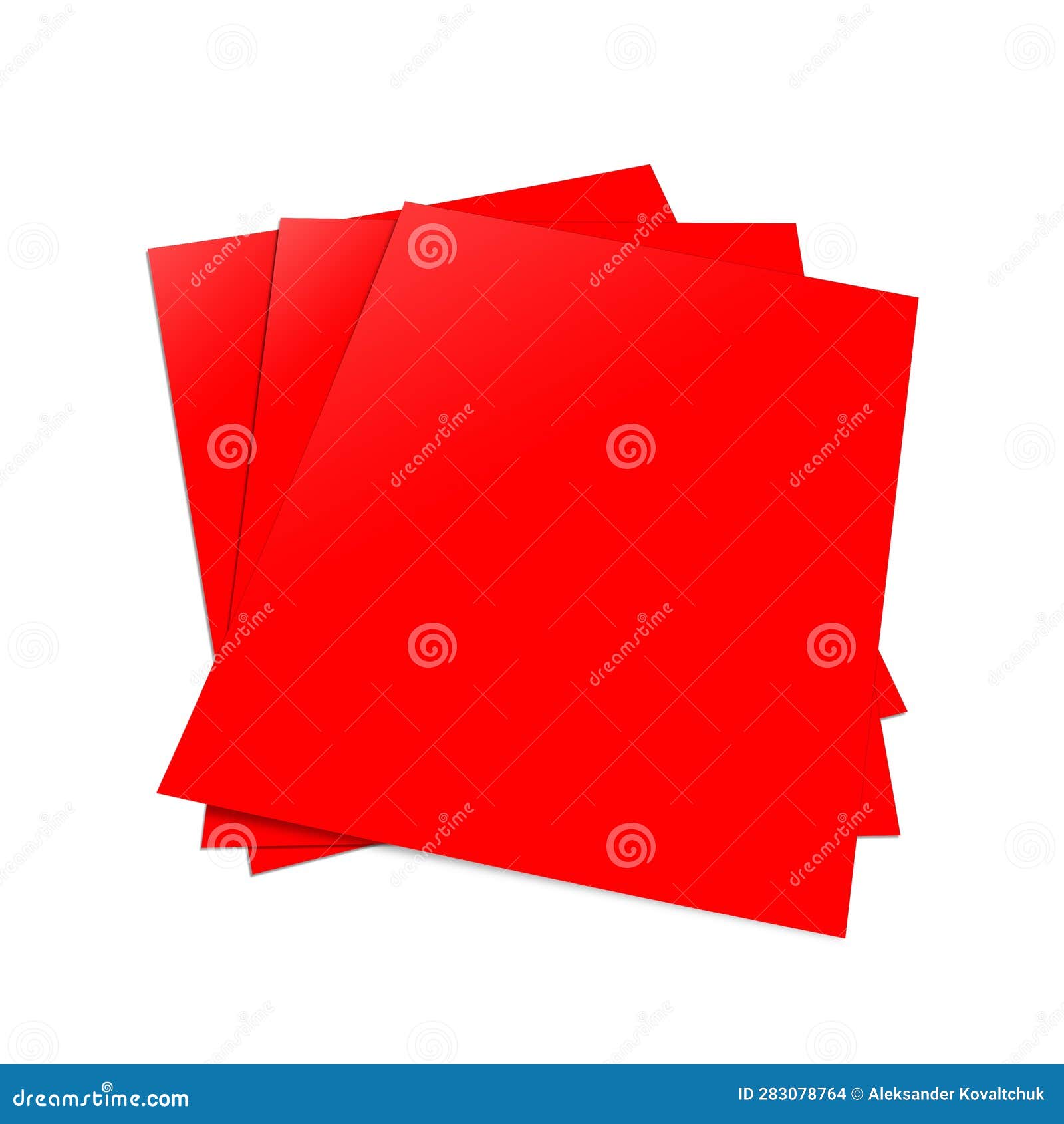 Red Reports Blank Template for Presentation Layouts and Design. 3D ...