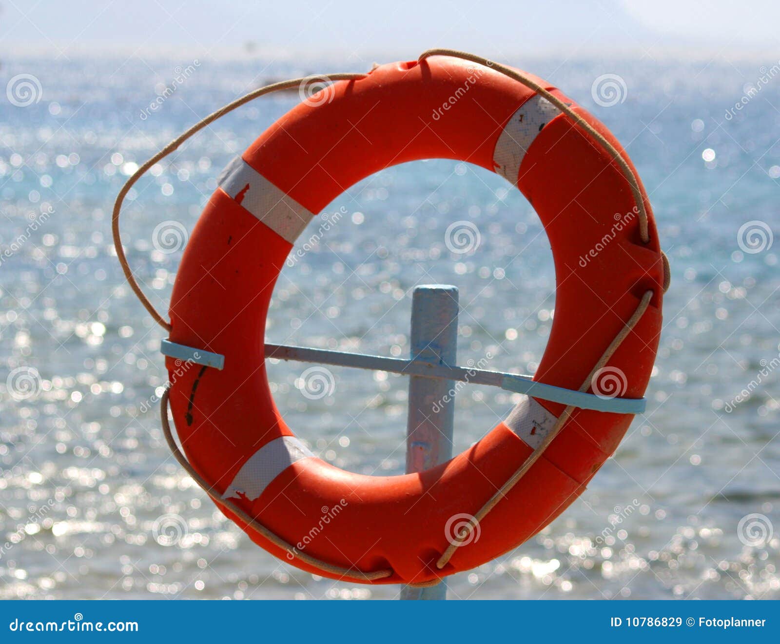 Rescue Circle On Beach Stock Photography | CartoonDealer.com #92230556