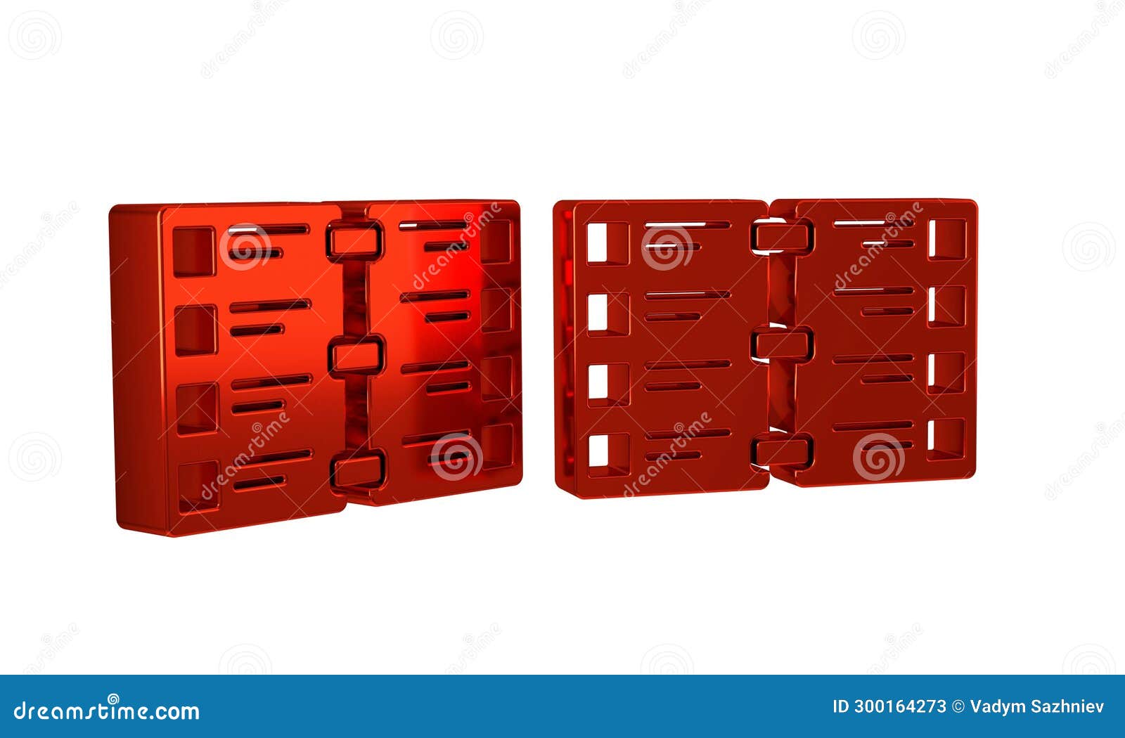 Red Restaurant Cafe Menu Icon Isolated on Transparent Background. Stock ...