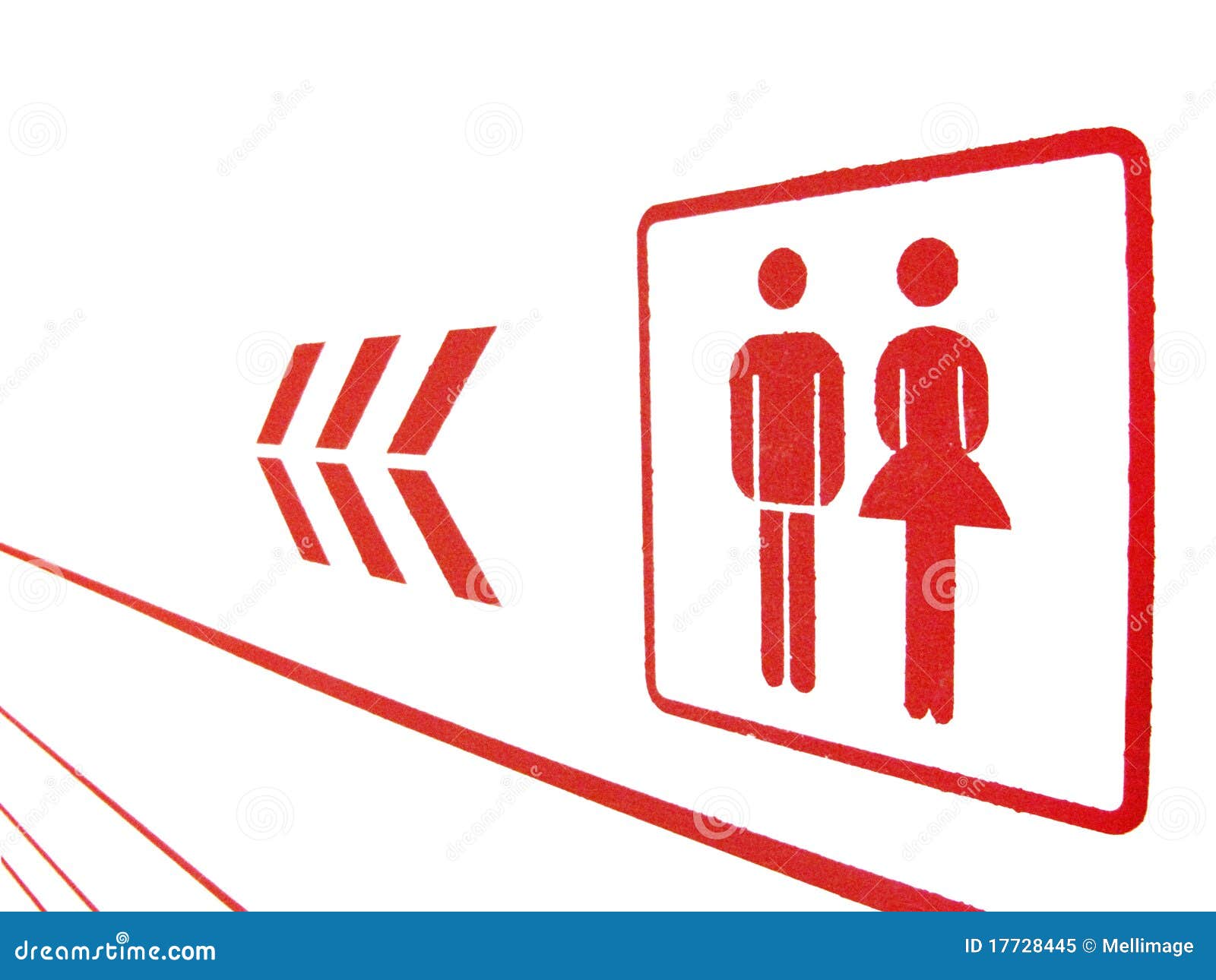 Red Restroom sign stock image. Image of gender, sign - 17728445