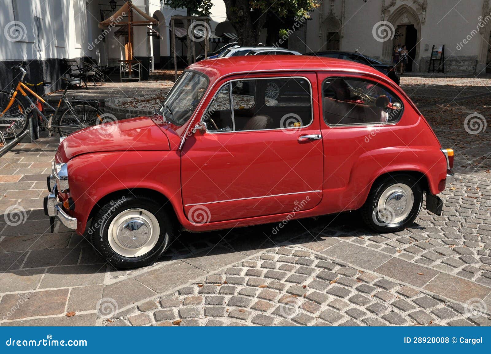 Red retro car editorial stock photo. Image of vintage - 28920008