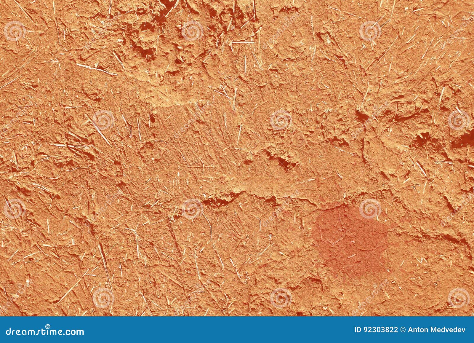 Red Retro Clay Plaster Surface Stock Photo - Image of effect, rose ...
