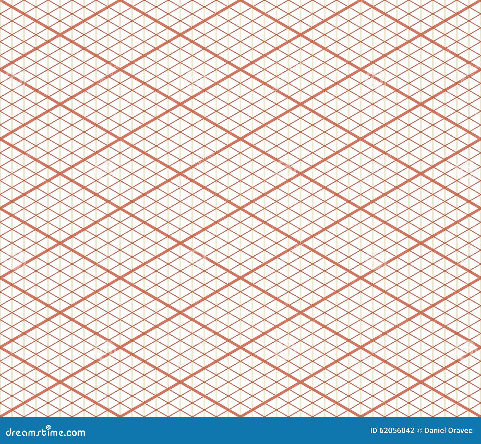 Red Retro Isometric Vector Seamless Grid Layout Stock Vector ...