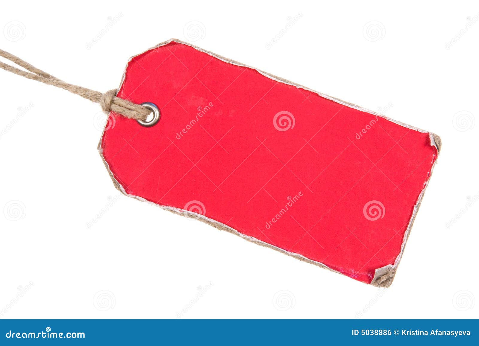Red Retro Paper Tag stock photo. Image of price, blank - 5038886