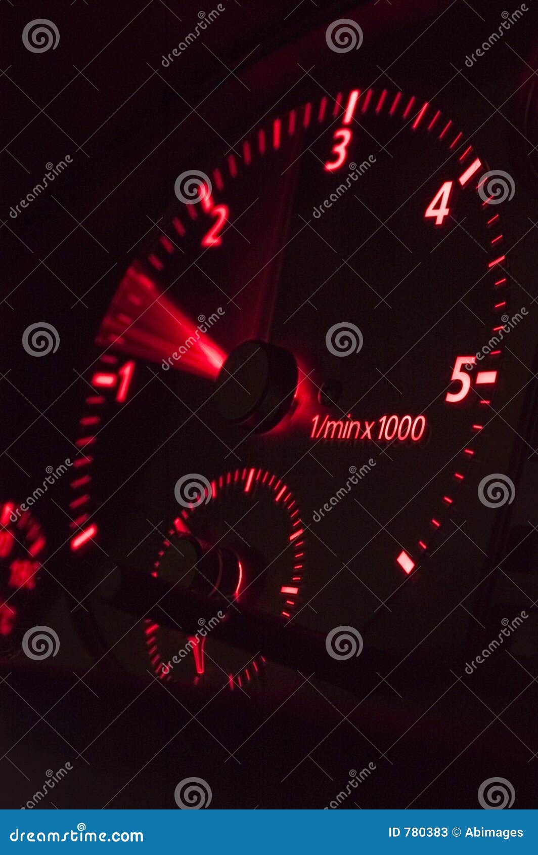 Red rev counter stock image. Image of engine, movement - 780383