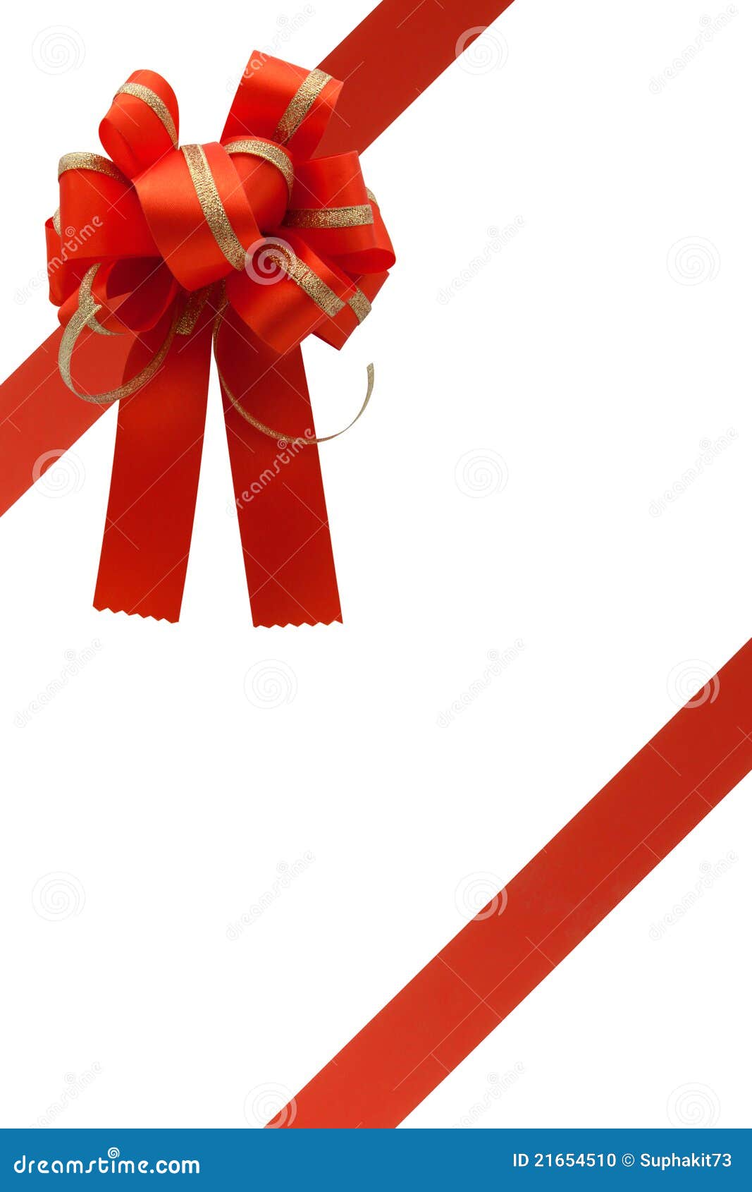 Red ribbon. stock photo. Image of cheerful, birthday - 21654510