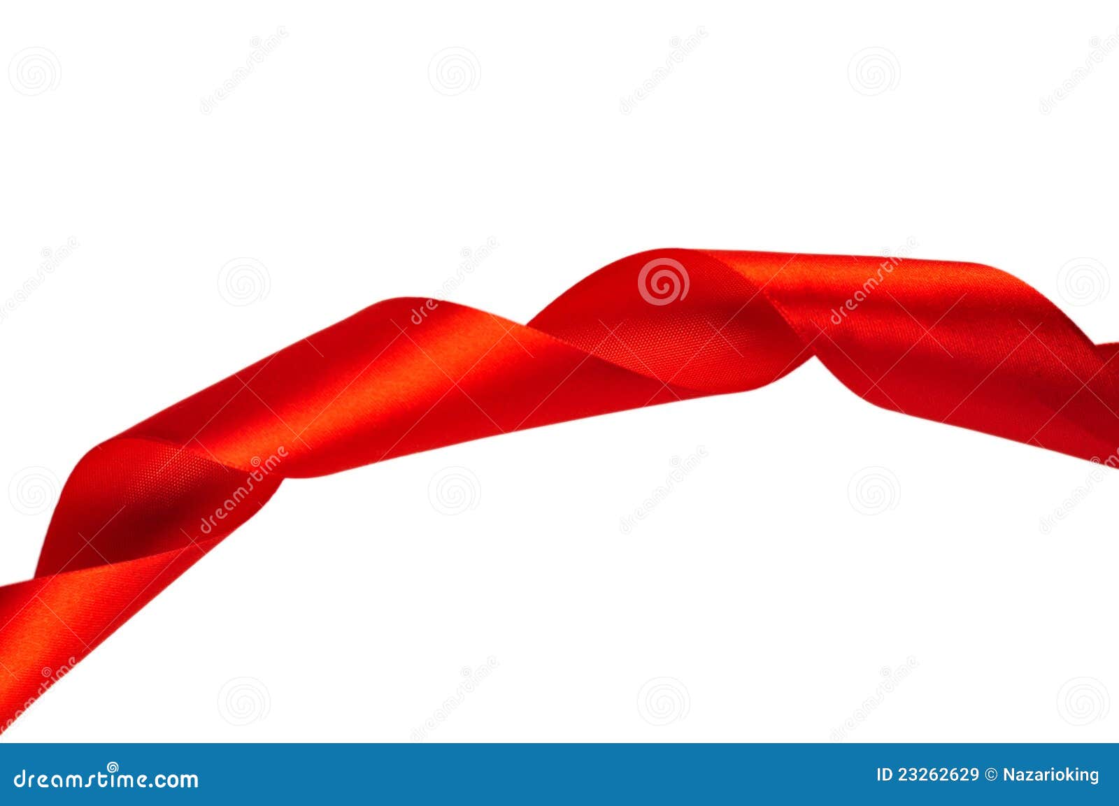 Red ribbon stock image. Image of curve, ribbon, holiday - 23262629