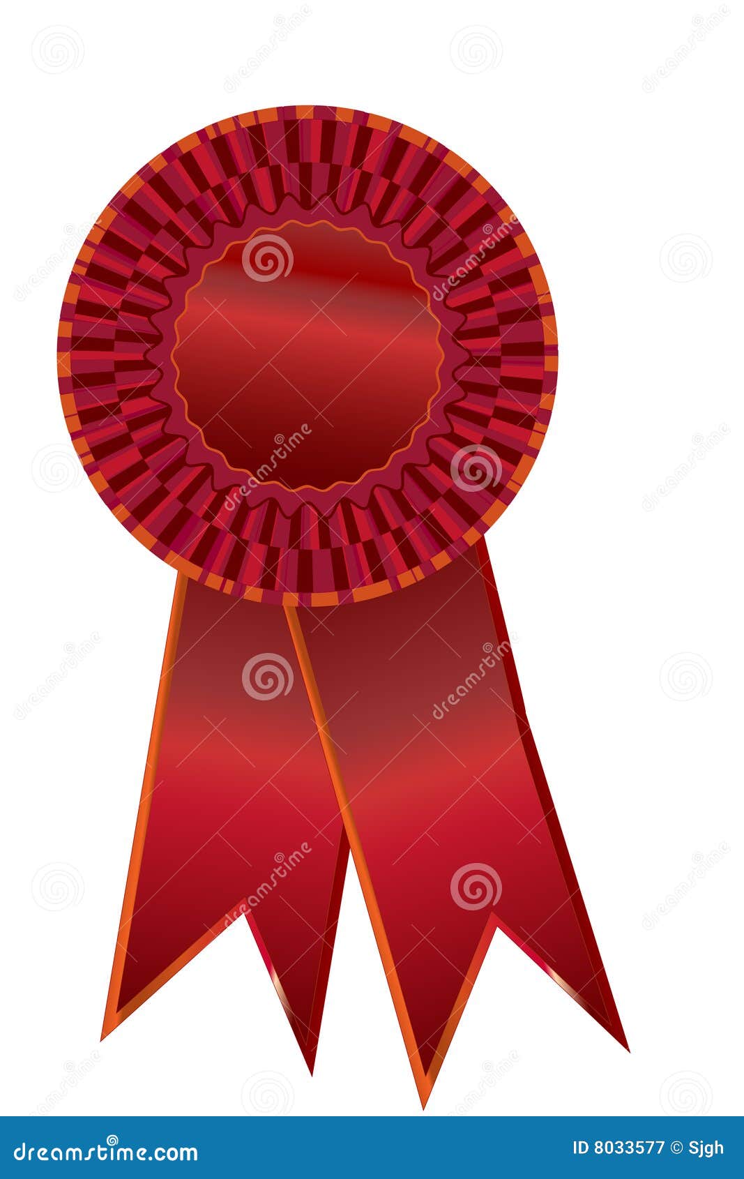 Red ribbon stock vector. Illustration of celebration, recognition - 8033577