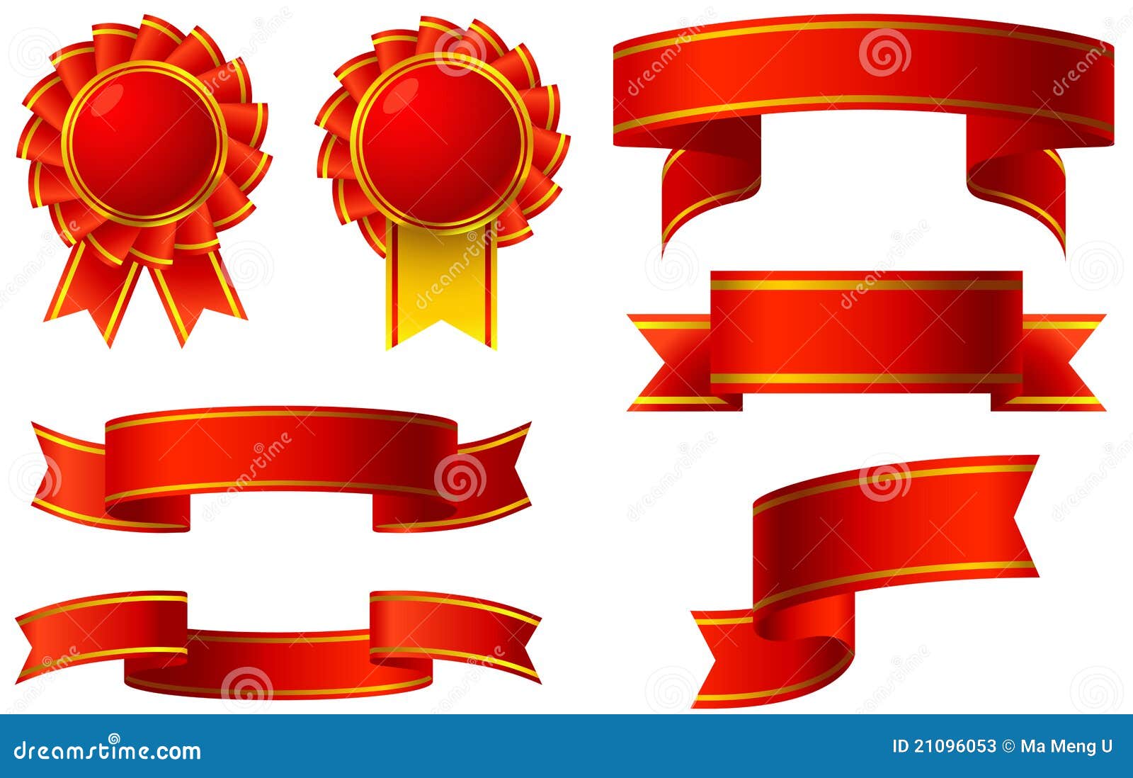 Red ribbon awards stock vector. Illustration of ribbon - 21096053
