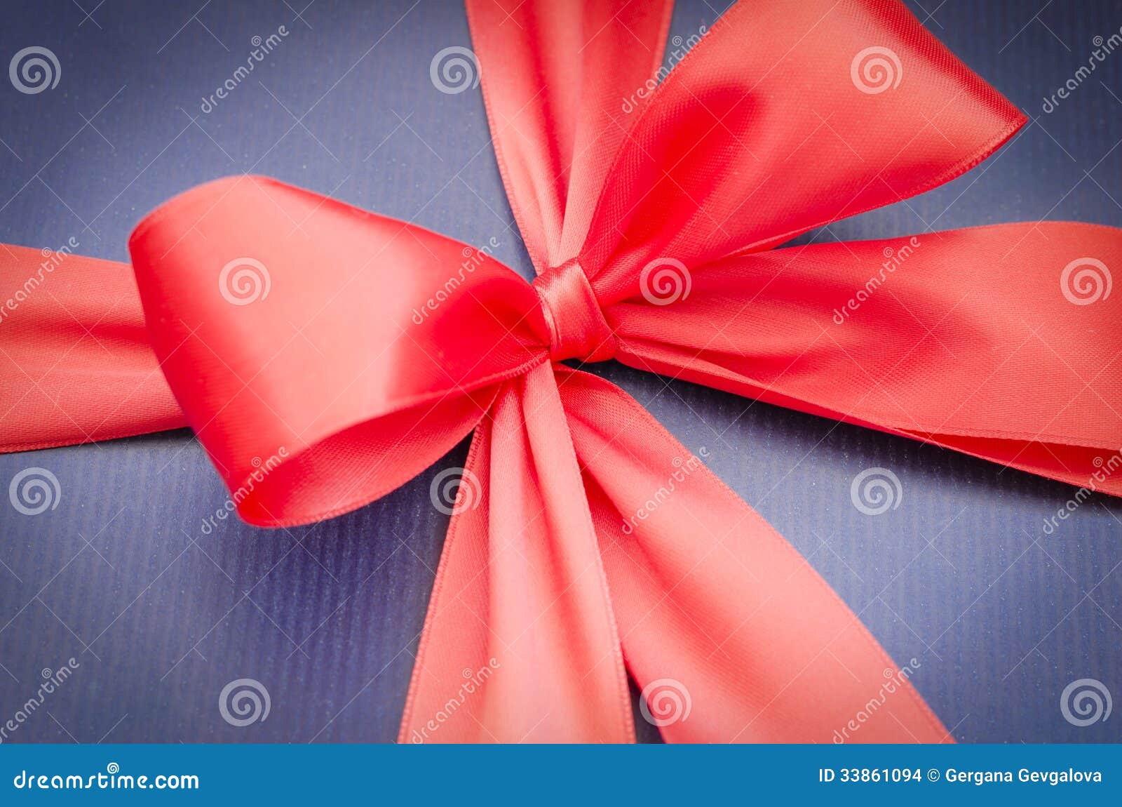Red Ribbon on Blue Background Stock Photo - Image of border, holiday ...