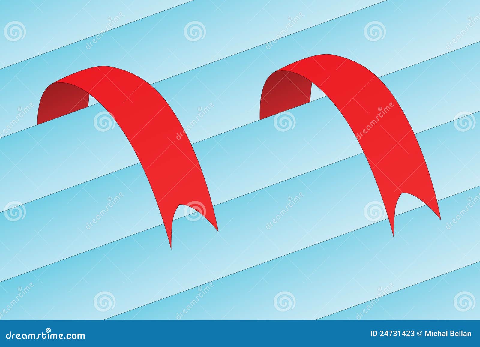 Red ribbon - bookmark stock vector. Illustration of shop - 24731423