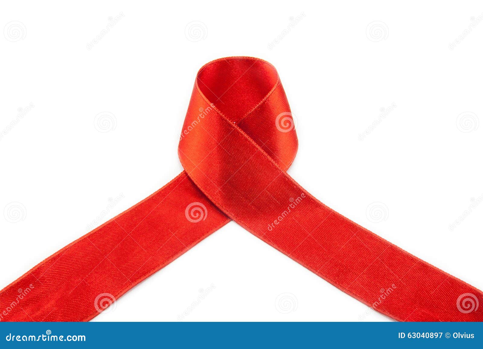 Red Ribbon Bookmark Isolated Stock Image - Image of event, object: 63040897
