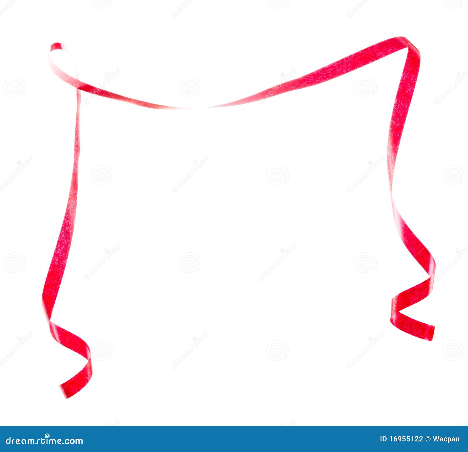 Red Ribbon Border Design