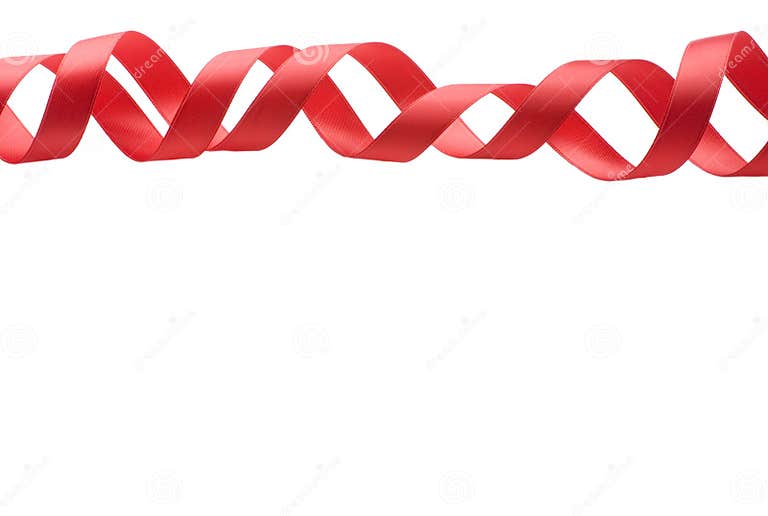 Red Ribbon Border stock photo. Image of seasonal, decoration - 6554648
