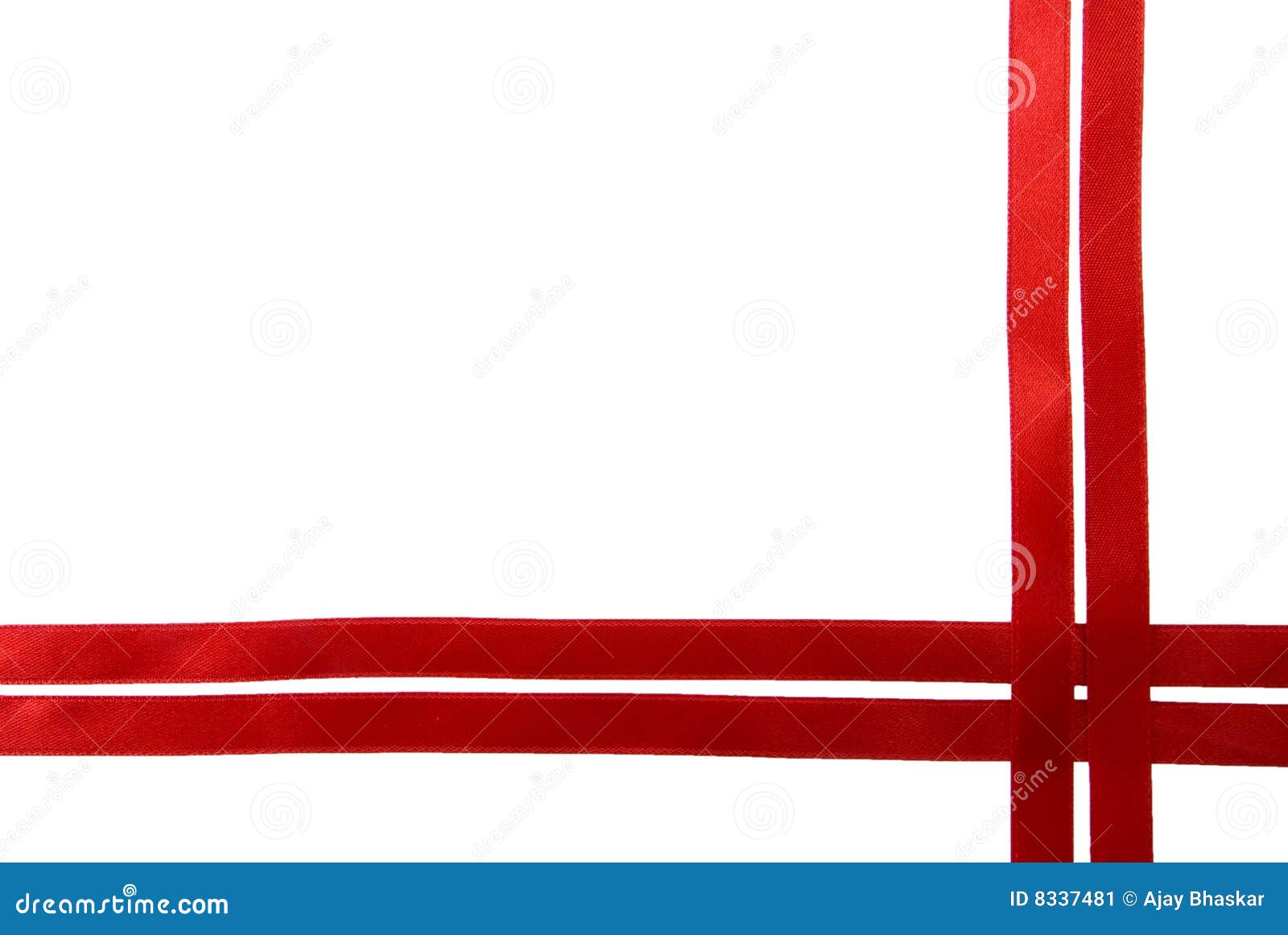 Red ribbon border stock image. Image of color, line, ribbon - 8337481