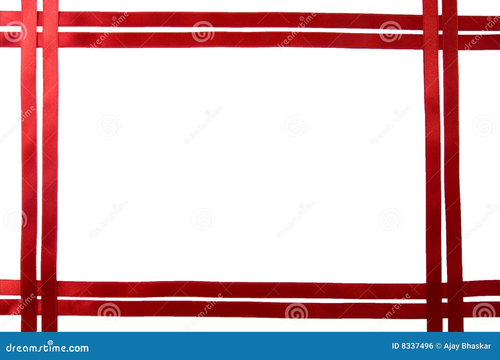 Red ribbon border stock photo. Image of border, decorative - 8337496