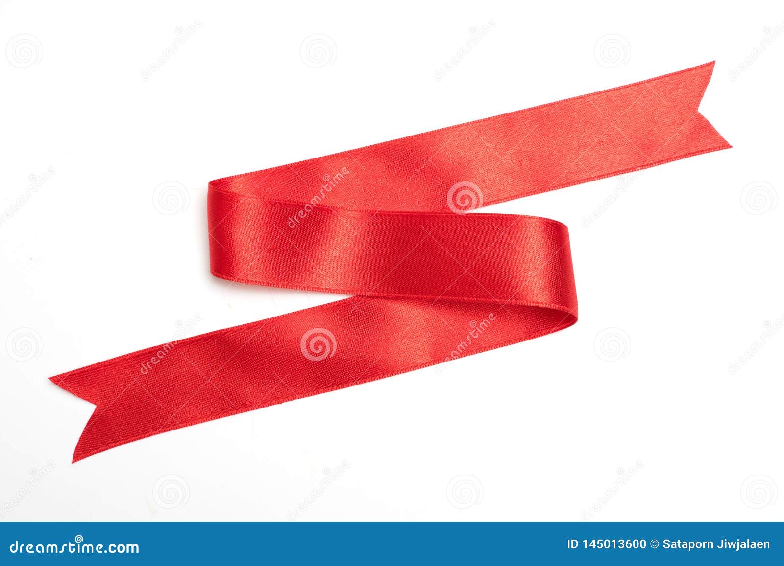 Red Ribbon Border Isolated on White Stock Photo - Image of holiday ...