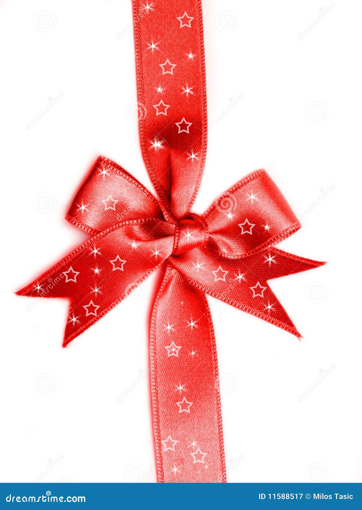 Red ribbon and bow stock image. Image of shine, satin - 11588517
