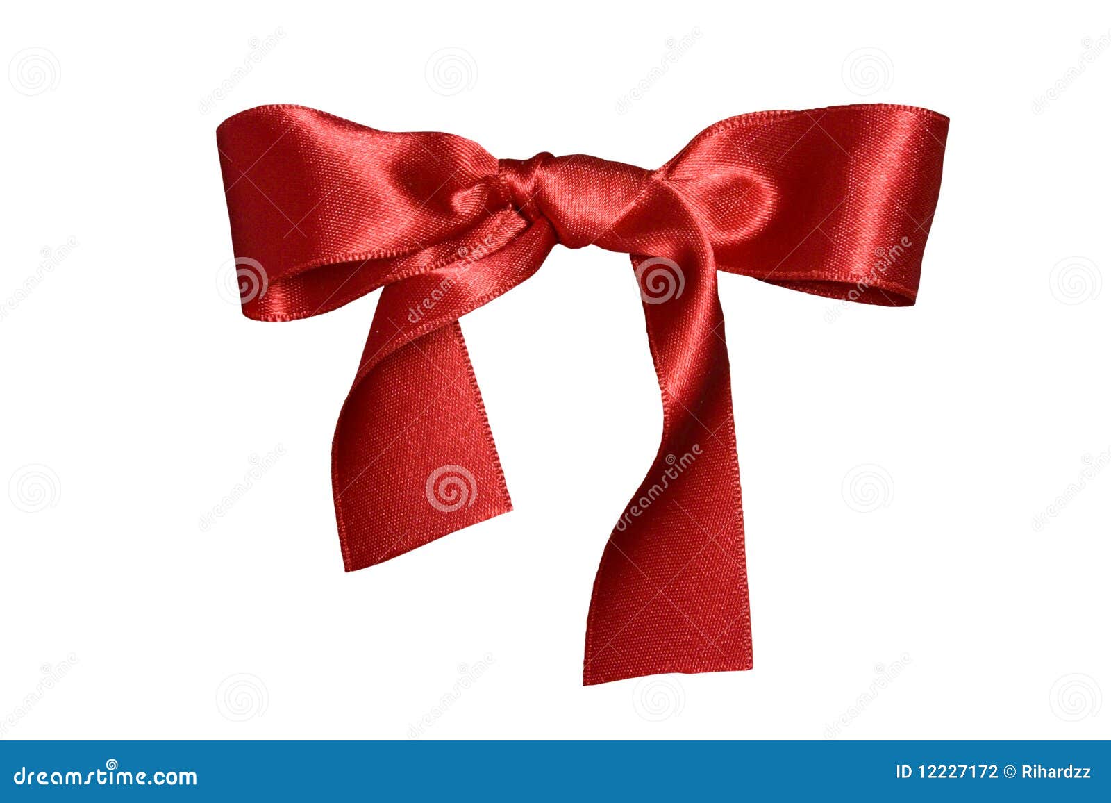 Red ribbon bow stock photo. Image of shopping, gift, satin - 12227172