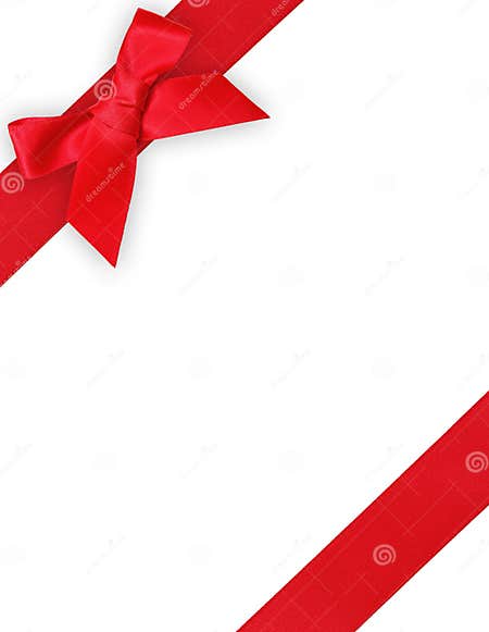 Red ribbon and bow stock photo. Image of certificate - 27104390