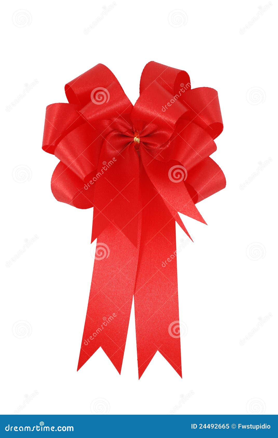 Red Ribbon and Bow Isolated Stock Image - Image of knot, decor: 24492665