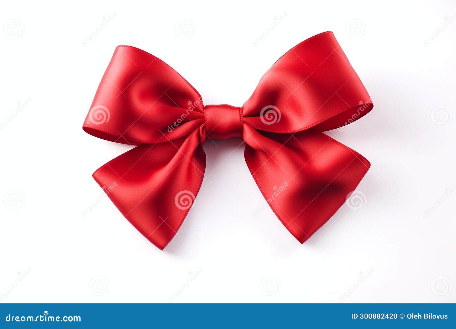Red ribbon bow stock illustration. Illustration of surprise - 300882420