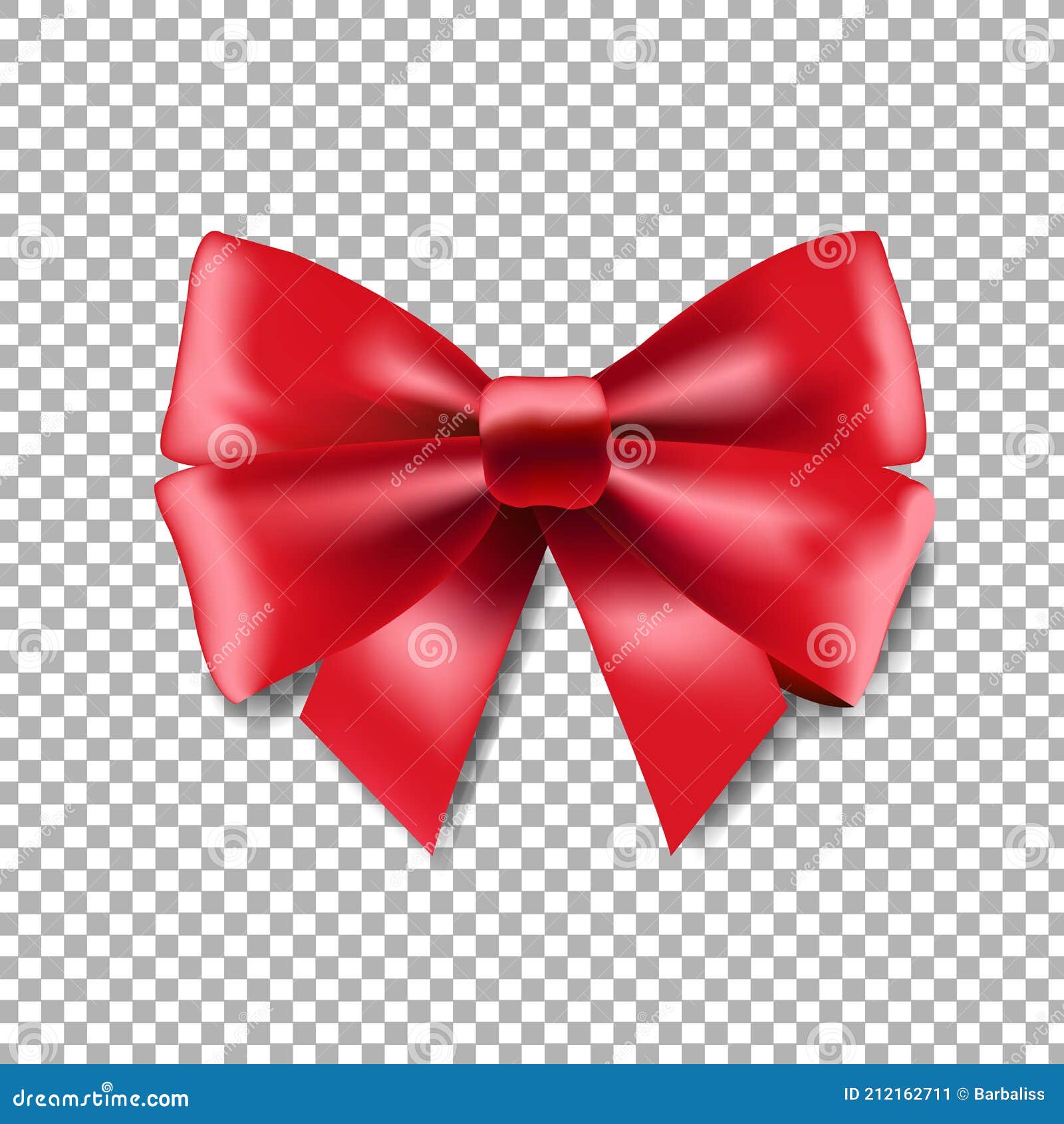 Red Ribbon Bow Transparent Background Stock Vector - Illustration of ...
