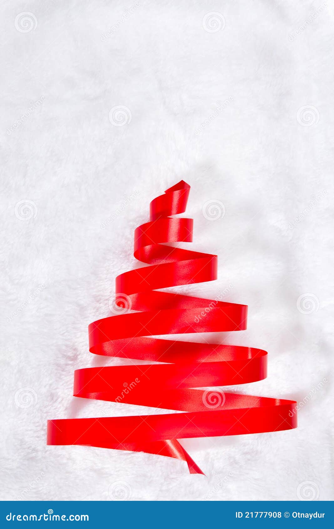 Red ribbon Christmas tree stock photo. Image of metaphor - 21777908