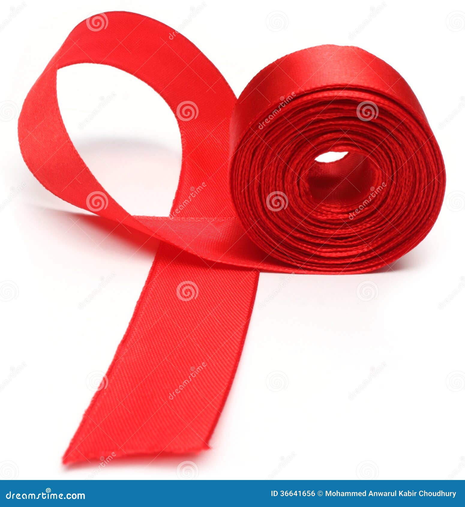 Red ribbon stock photo. Image of present, embroidery - 36641656