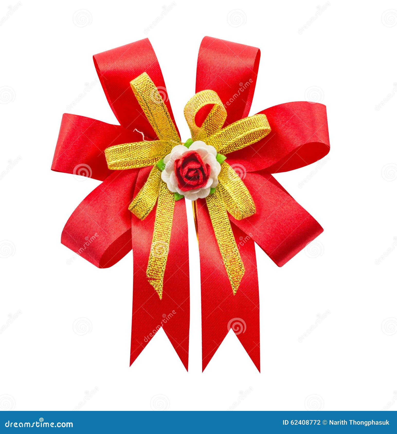 Red ribbon decorative stock photo. Image of satin, isolated - 62408772