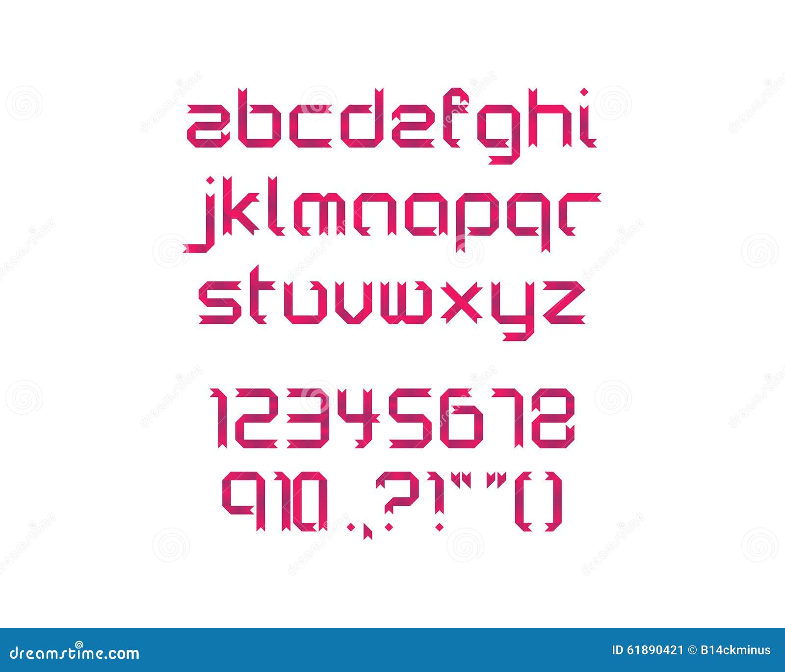 Red Ribbon Font stock illustration. Illustration of education - 61890421