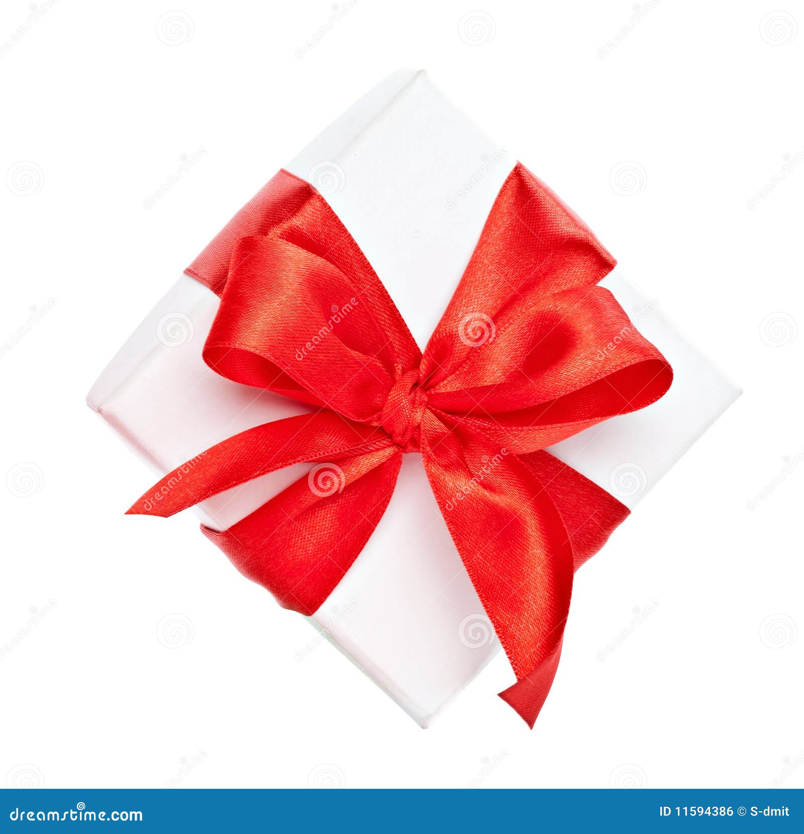 Red ribbon on gift stock photo. Image of flame, curve - 11594386